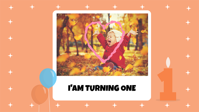 First Birthday Party Invite Video Template
