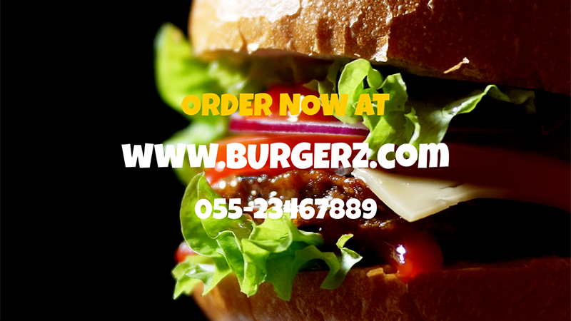 Burger Shop Promo Video Template