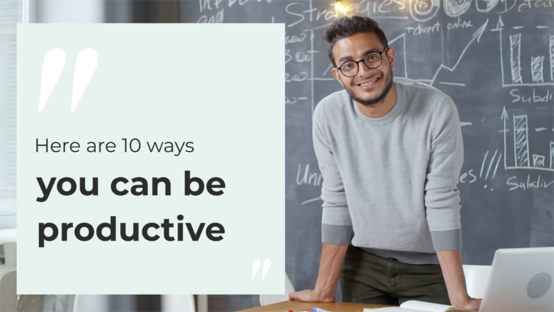 Productivity Website Promo Video Template