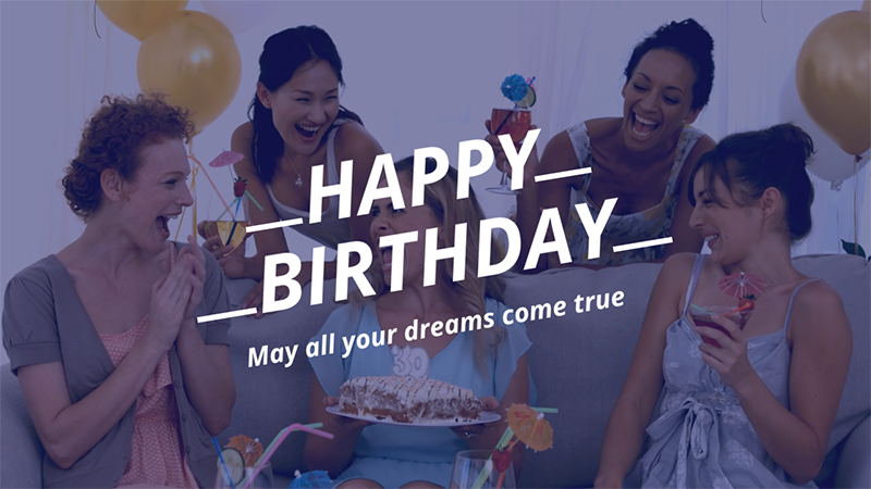 Birthday Wishes Video Template