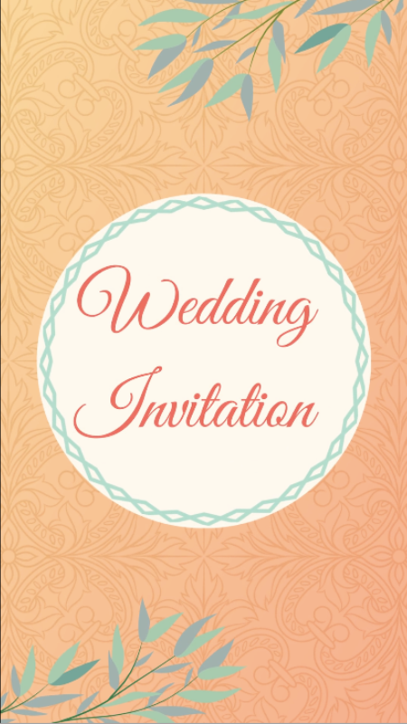 Wedding Invitation Video Template