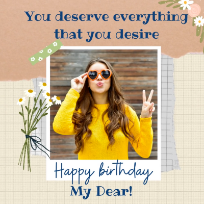 Happy birthday Dear Video Template