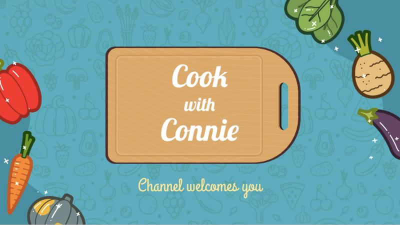 Youtube Cooking Channel Intro Video Template