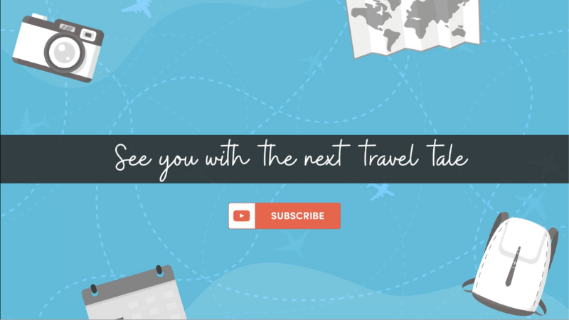 Travel Vlog Channel Outro Video Template