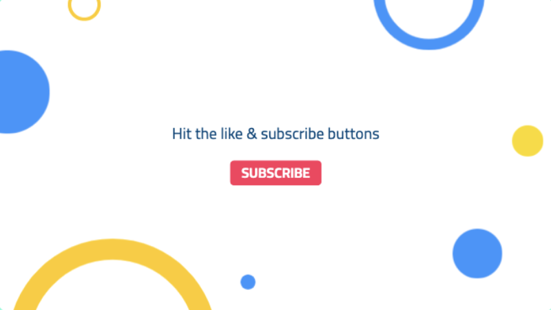 Youtube Outro Video Template