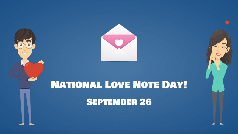 National Love Note Day Video Template