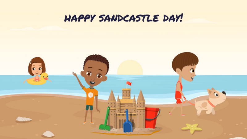 National Sandcastle Day Video Template